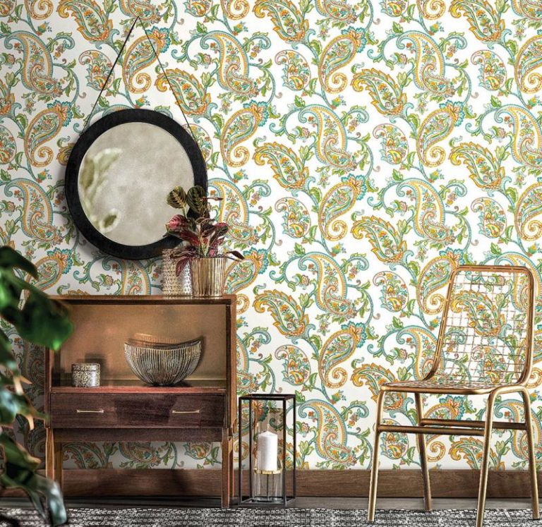 9903 Series | Paisley Pattern Wallpaper - DC Interiors